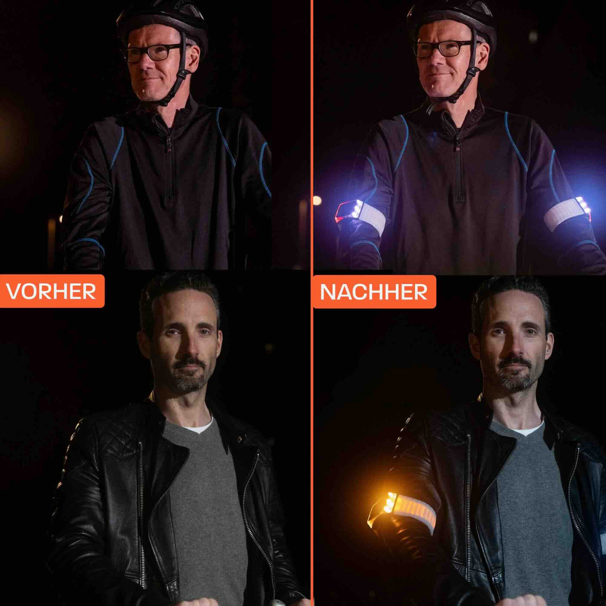 Flasher turn signal armbands » Safety armbands for cyclists and e ...